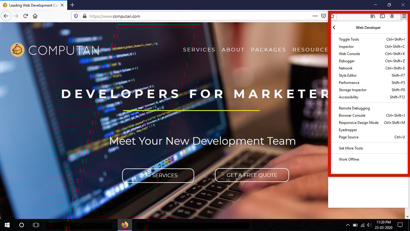 How to tell what platform a website is built on