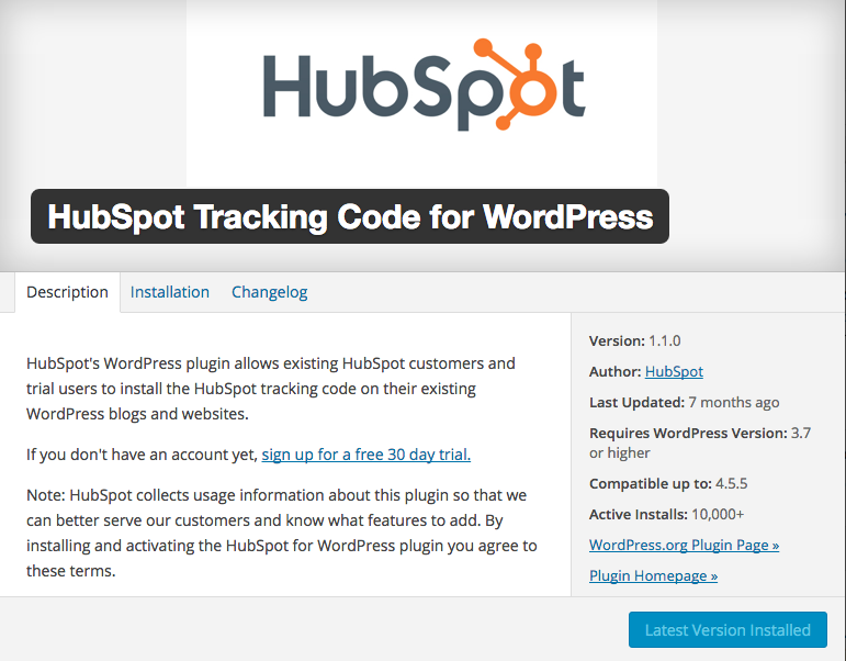 How does the HubSpot WordPress plugin work?