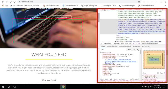 How to tell what platform a website is built on